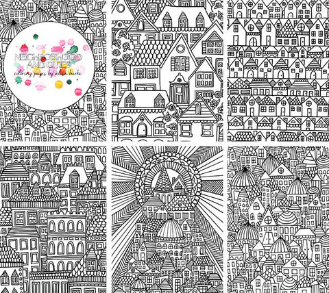 Neighborhood Coloring Page